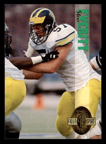 Steve Everitt 1993 Classic Four Sport Rookie Card #177 Michigan ...