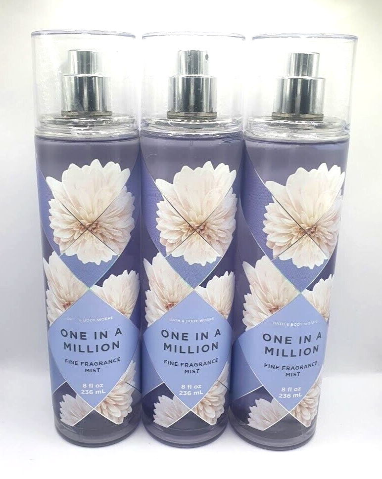 BATH AND BODY WORKS ONE IN A MILLION FRAGRANCE BODY MIST 8 FL OZ EACH ...
