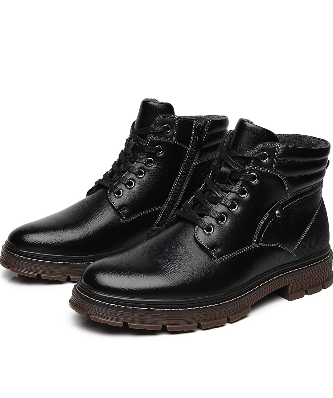 TOP STAKA Men's Ankle Boots Lace Up Winter Shoes for Work. | eBay