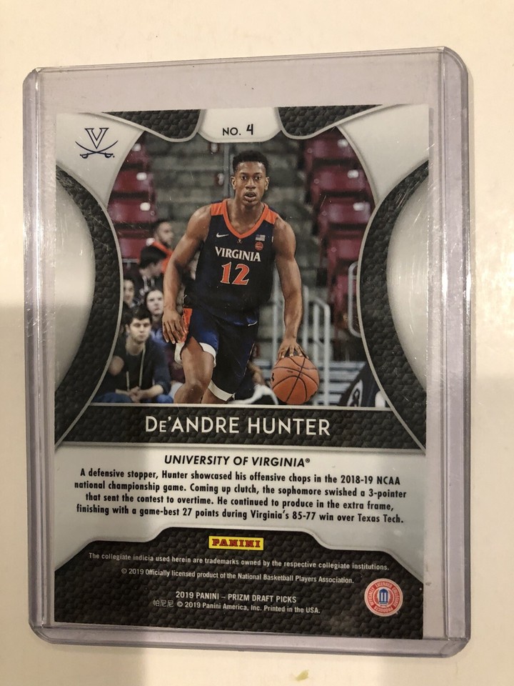 2019 Panini Prizm Draft Pick DeAndre Hunter Card 4 | eBay