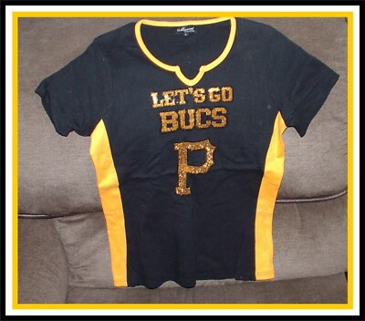 MARVEL FASHIONS _ PITTSBURGH PIRATES / LETS GO BUCS _ WOMENS / SIZE LG ...