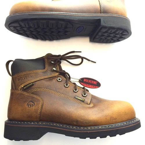 Wolverine 6 Inch Brek Steel Toe Men's Brown Boot W10080 | eBay