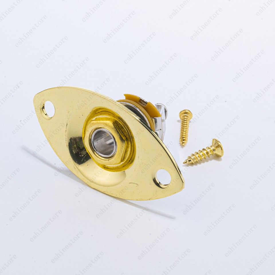 Electric Guitar Jack Plate Input Output Jackplate Oval For Telecaster ...