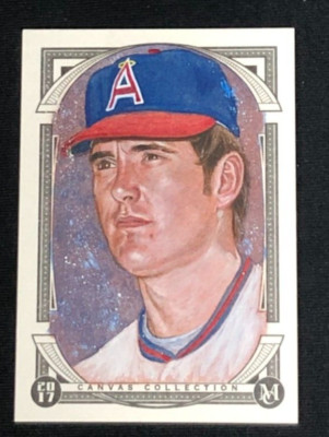 Nolan Ryan 2017 Topps Museum Collection 1/1 Sketch Card Dan Bergren ...