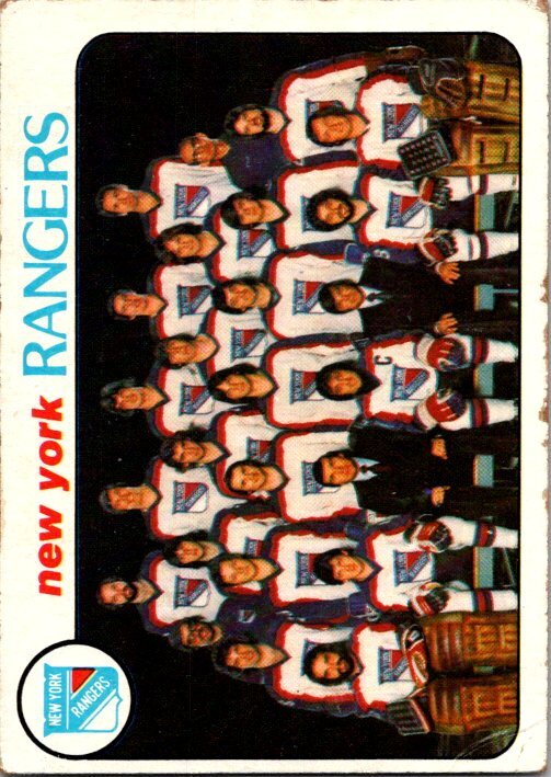 1978 Topps #202 New York Rangers Team CL-markings on back | eBay