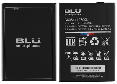 BLU Studio X5 Max S0630WW Original OEM BLU Battery C6084442700L 2700mAh ...