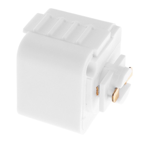 2 PCS Track Adapter Light Fixture Lighting Connectors White Plug | eBay