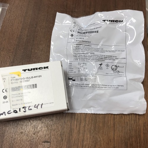 Turck PT150PSIG-13-L13-H1131 Sensor Pressure Transmitter 0-150 PSI ...