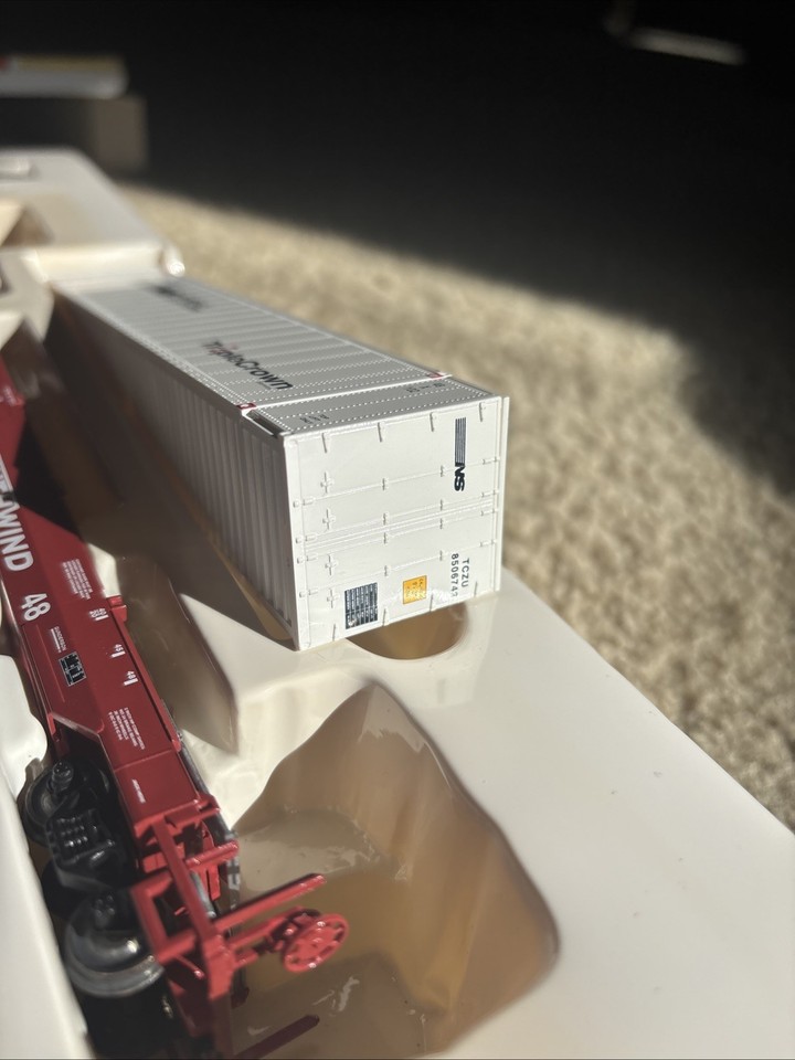 HO Con-Cor CRLE5041 48’ Stack Container Cars Single Unit Assembled Set ...