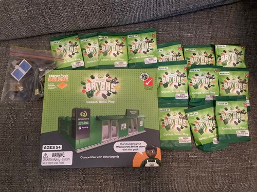 WOOLWORTHS BRICKS STARTER DELUXE PACK KIT Plus 13x Unopened Packs And ...