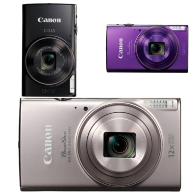 Canon PowerShot ELPH 360 Digital Camera HS 12X Optical Zoom Fast ...
