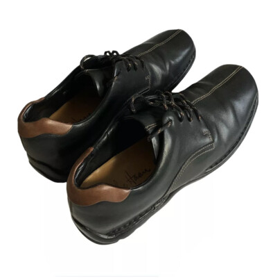 Mens COLE HAAN 161 CO4073 Black Leather Split Toe Oxford Shoes Sneakers ...