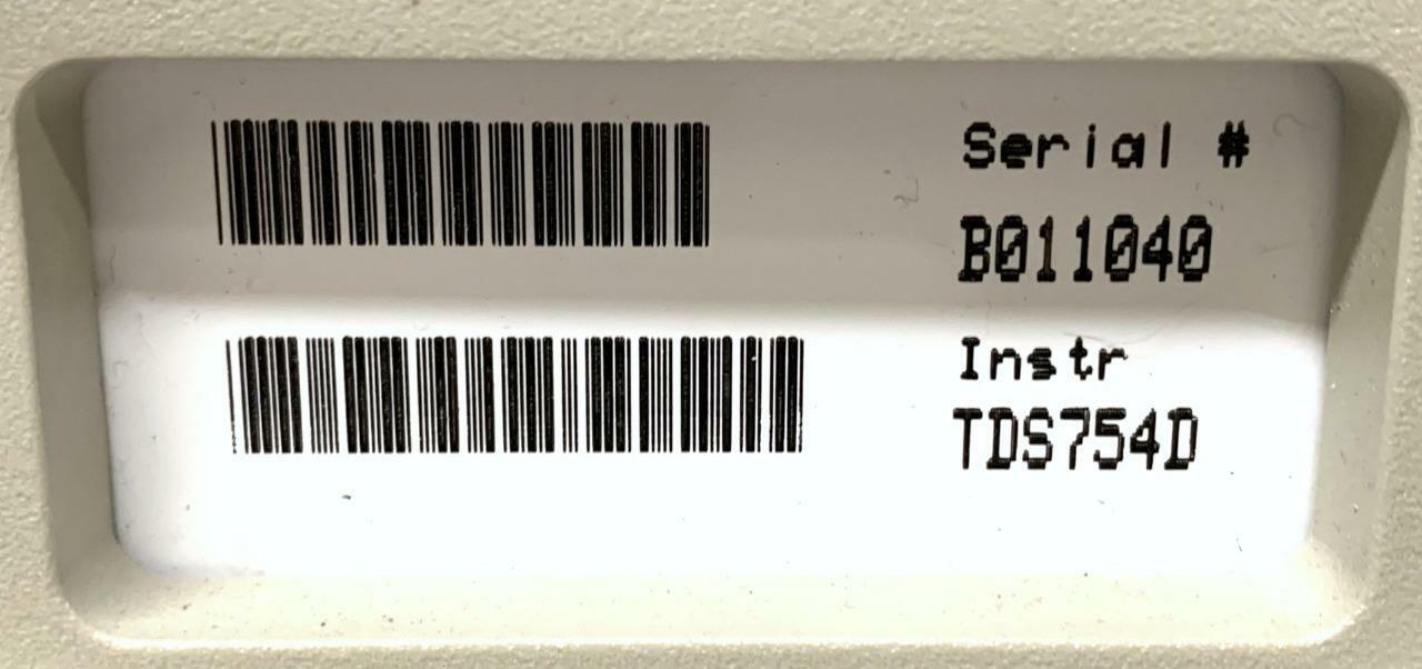 Tektronix TDS754D 4-Channel Digital Phosphor Oscilloscope 500 MHz 2GS/s ...