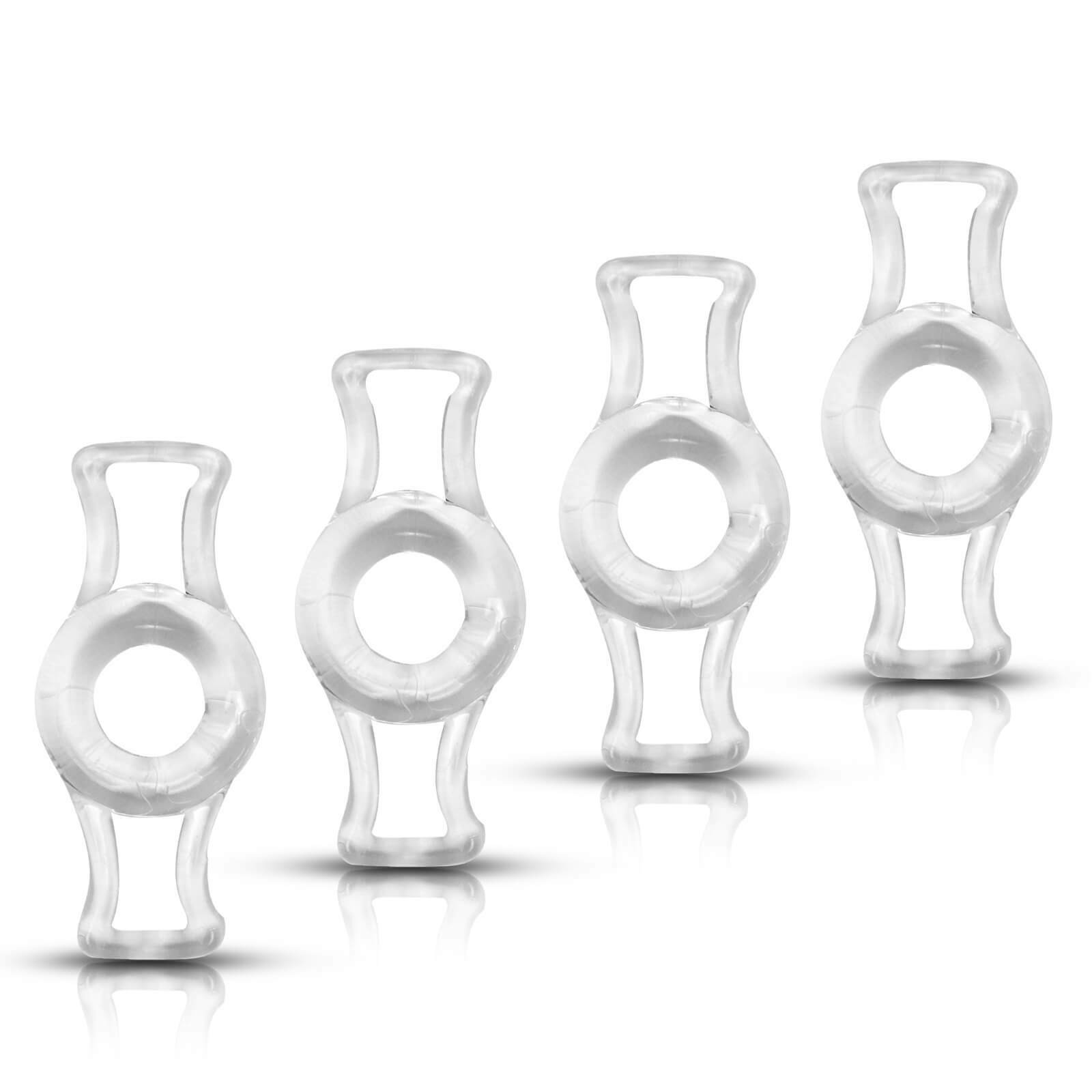 Constriction Rings 4-Pack LeLuv Clear Stretchy Handles | eBay