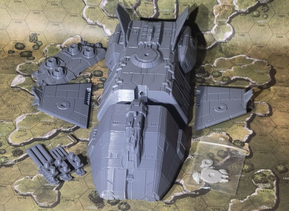 Battletech Mechscale Leopard Dropship Ultimate IS Mercenaries Lance ...