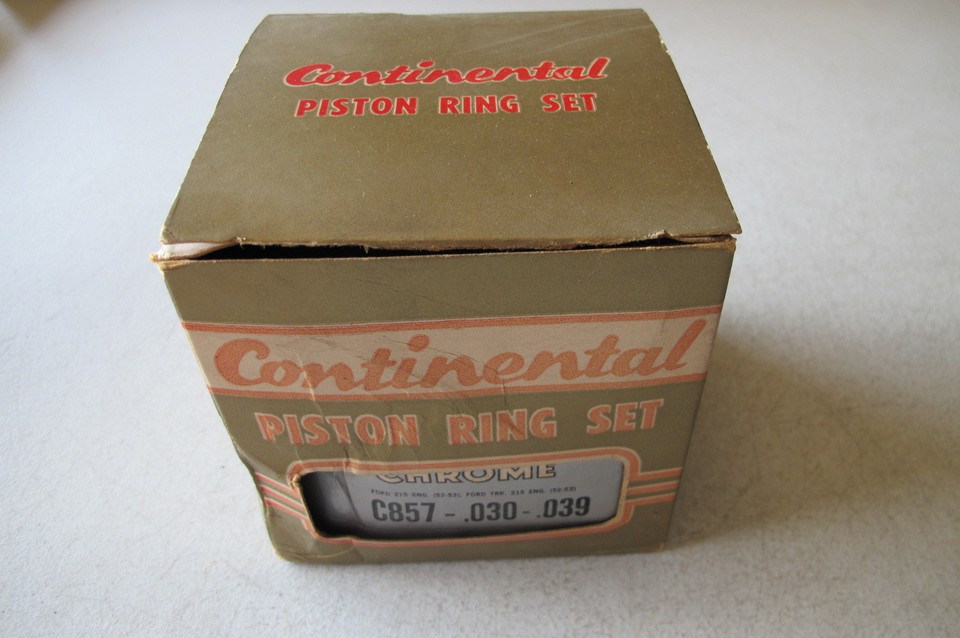 NOS Continental Piston Ring Set C857-.030-.039 For 1952-53 FORD TRK ...