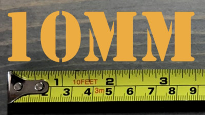 10MM Sticker Decal 10 MM 3.5" Ammo Can Box Label Ammunition Case Yellow ...