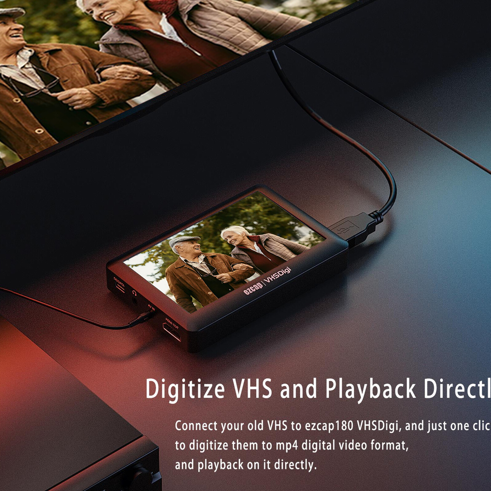 VCR VHS Video to Digital Converter 3.0 Third Generation USB Capture ...