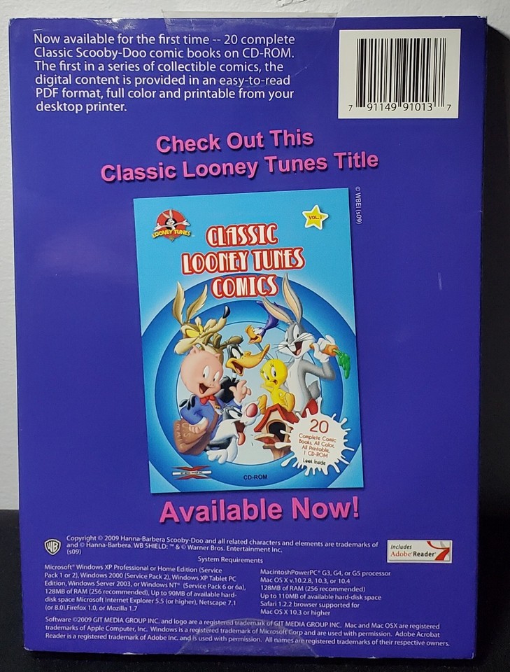 Classic Scooby-Doo Comic Books on CD Vol 1 - 20 Printable Color Comic ...