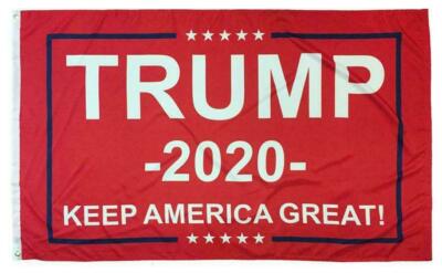 Trump 2020 Flag Keep America Great! Red 100D Poly Nylon 4x6 4'x6' Huge ...