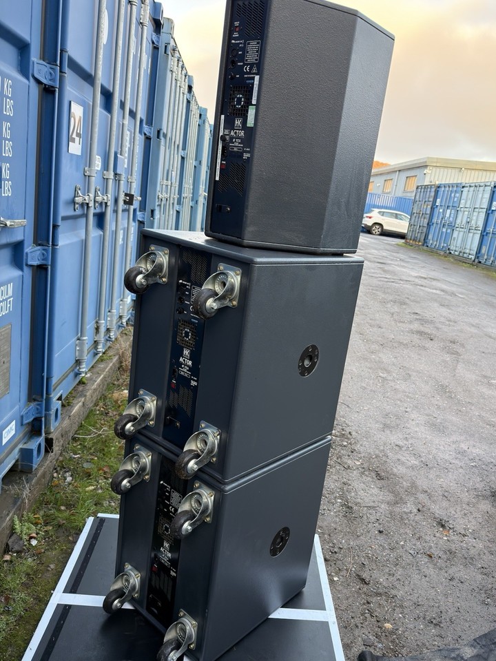 HK Audio ACTOR Active PA FULL 6 Box System 2 X Top 4 X Sub Great ...