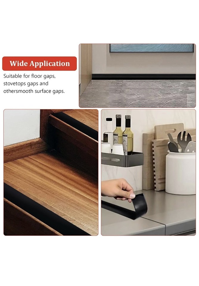 3M 5cm PVC Floor Transition Strip, Peel and Stick Floor Transition ...