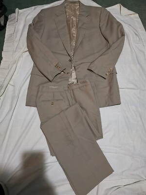 Chester Barrie Savile Row beige 2pc Suit Mohair UK42/EU52 | eBay UK