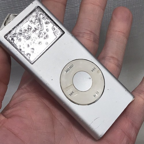 Apple iPod Nano A1199 2nd Generation 2GB Silver Melted Art Completely ...