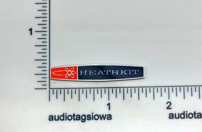 Heathkit Nameplate Logo Badge Custom Made Aluminum - Small Vintage Look ...