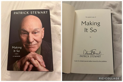 Autographed Signed Making It So by Patrick Stewart Hardcover Memoir ...