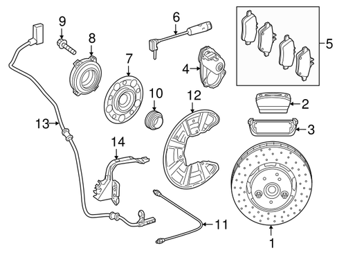 Mercedes Benz Genuine GLA 45 AMG 2015-2020 Disk Brake Pad Rear OE ...