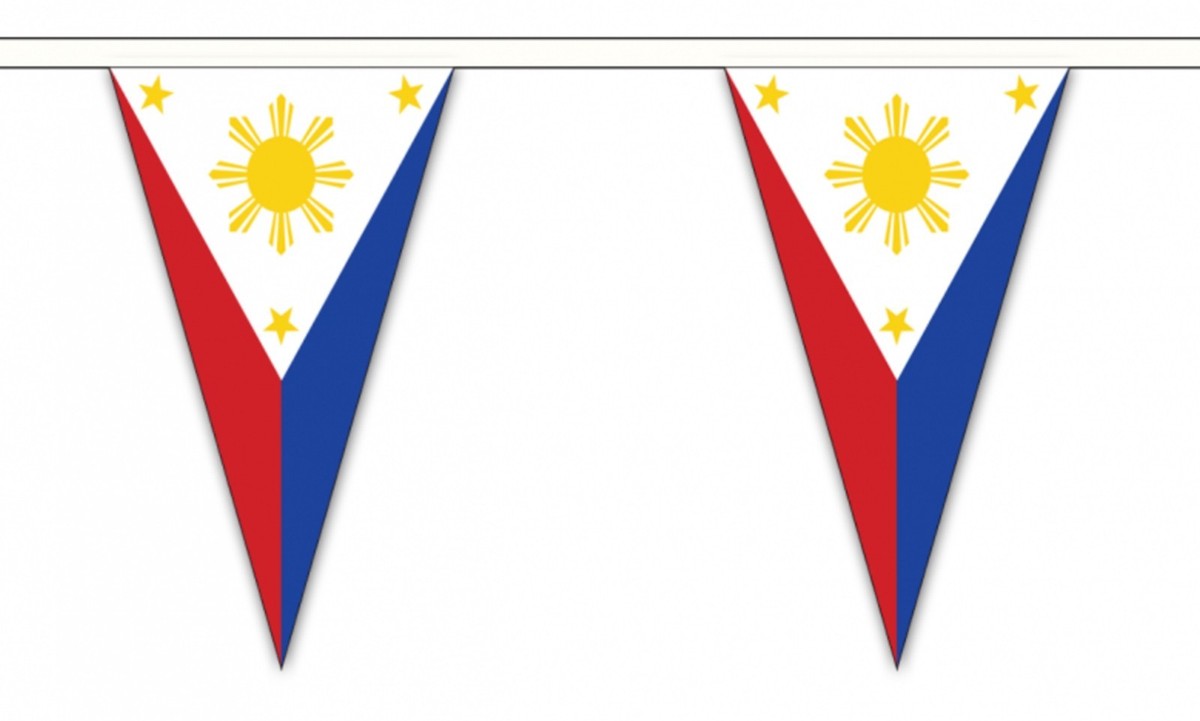 Philippine Flag Vertical Flag Of Philippines On Chroma Key Background