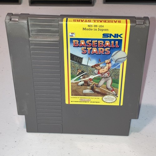 Baseball Stars Nintendo NES Game Cartridge Tested Working SNK Authentic ...