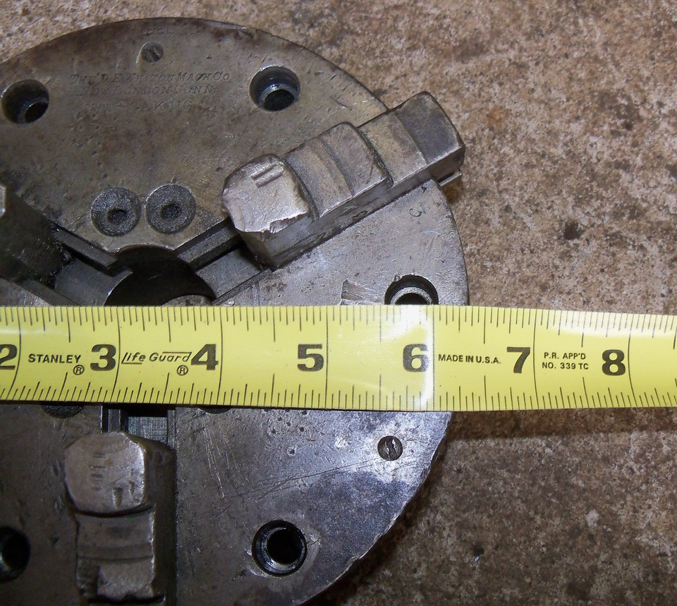 Clausing Atlas 3950 Craftsman Metal Lathe Whiton 6" 3 Jaw Chuck, No Key ...