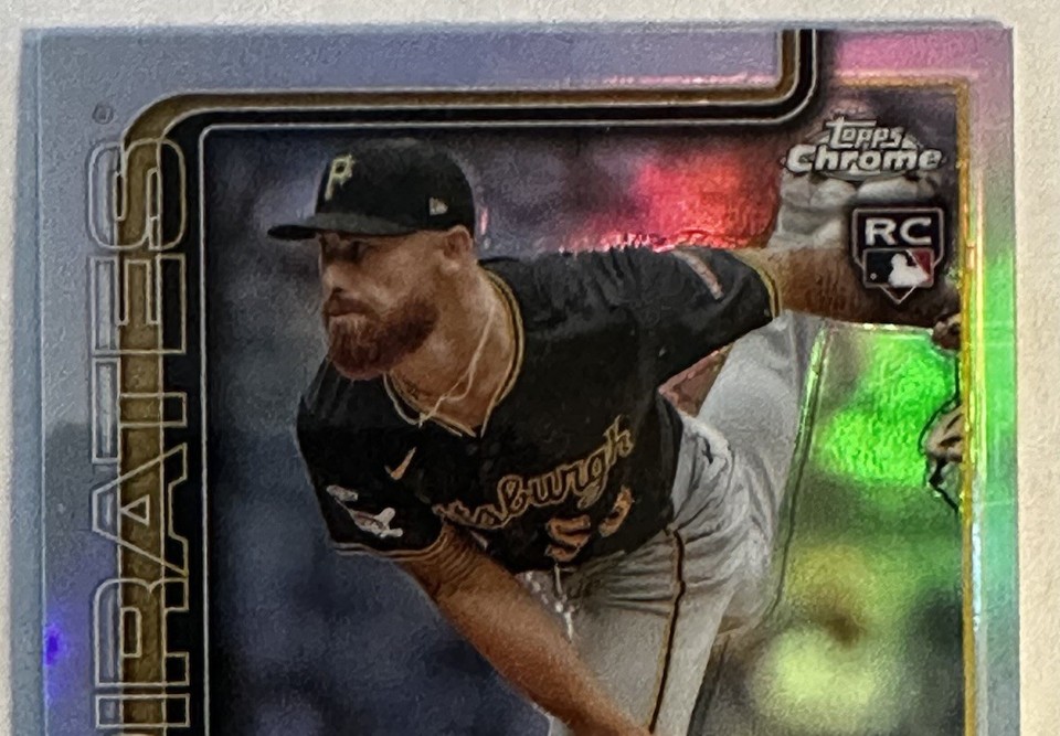 2025 Topps Chrome Rookie Auto Card #RA-MBU Mike Burrows Pirates RC 370/ ...