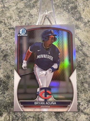 Bryan Acuna 2023 Bowman Draft Chrome Rookie Refractor #BDC-39 Minnesota ...