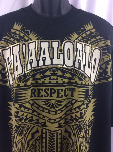 Vintage FaAaloalo Respect Mens Graphic Tshirt Black 2XL USA | eBay