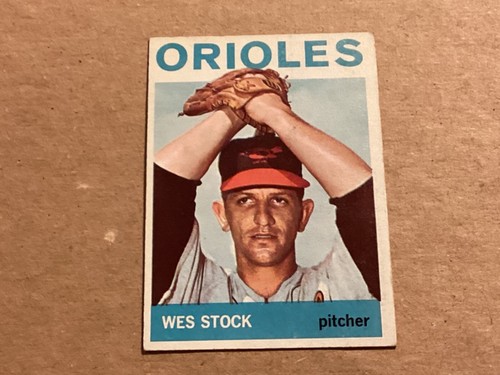 1964 Topps Baseball Cards - #382 Wes Stock - Orioles - Near Mint ...