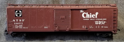 Athearn 5054 SANTA FE 50' Boxcar ATSF 11077 The CHIEF Streamliner West ...