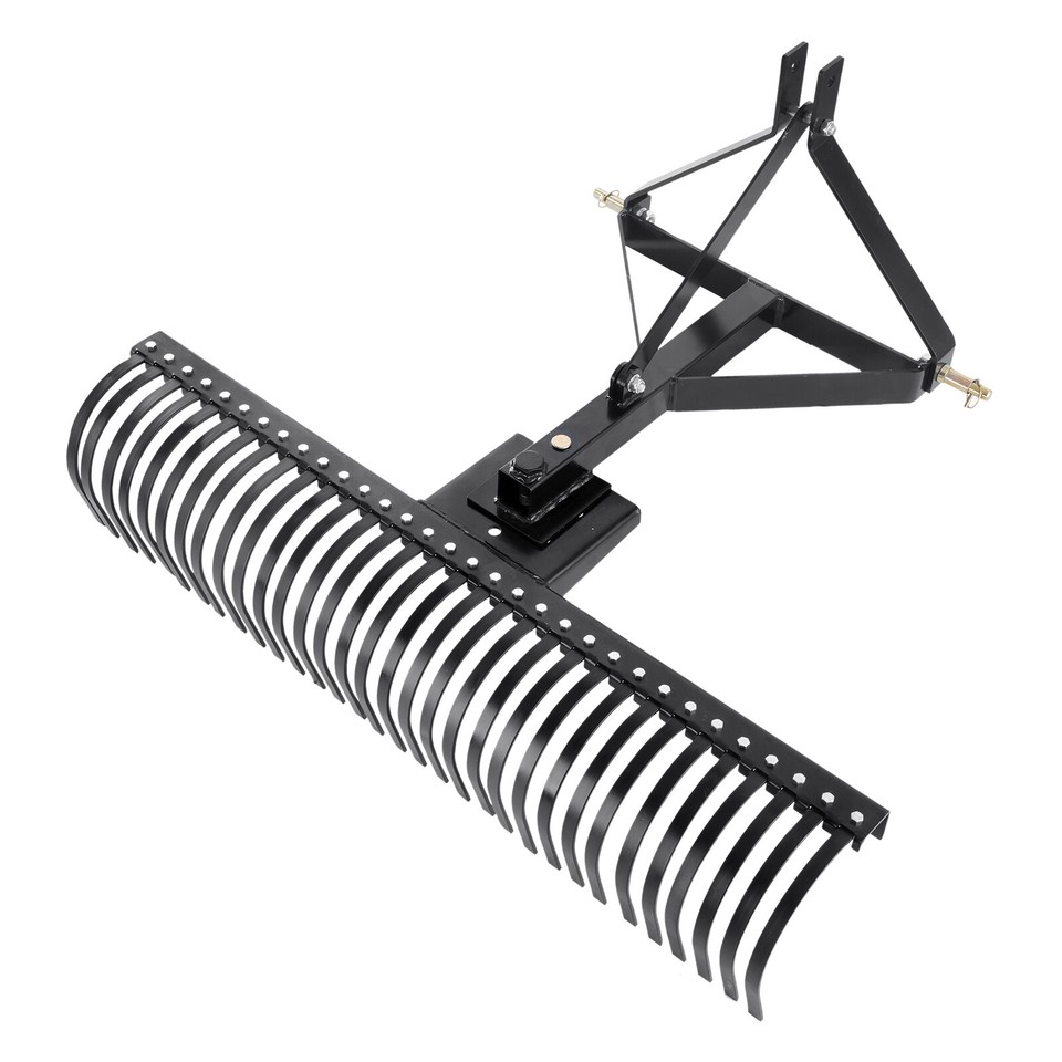 VEVOR Tow Behind Dethatcher 60" 3-Point Lawn Dethatcher Rake with ...