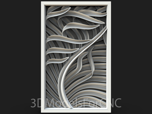 3D Model STL File for CNC Router Laser & 3D Printer Leaves Panel 3 | eBay