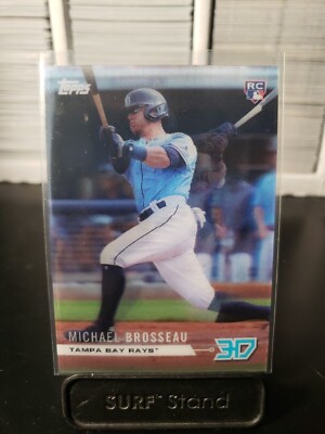 2020 Topps 3D Michael Brosseau Rookie Class Motion M-13 Tampa Bay Rays ...