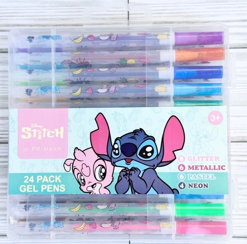 Disney Lilo & Stitch 24 Pack Gel Pens with Carrying Case *Primark*-NEW | eBay