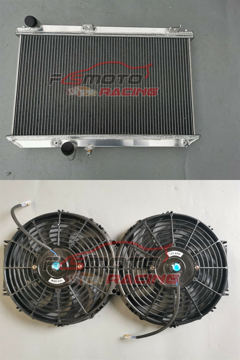 Aluminum Radiator+Fan For 2004-2011 MAZDA RX-8 RX8 SE17 1.3L 05 06 07 ...