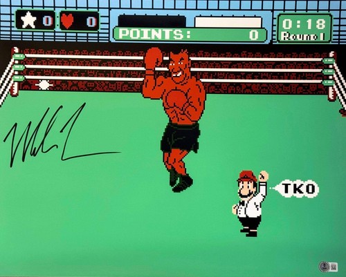 Mike Tyson Autographed Punch-Out 16x20 Photo With Beckett Witness | eBay