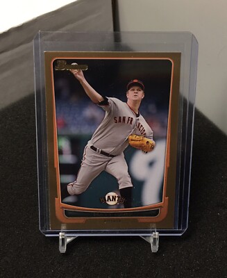 Matt Cain Gold 2012 Bowman card 90 San Francisco Giants | eBay