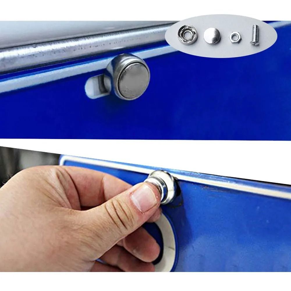 Alloy Chrome Anti-theft Screws Circular Frame Screws Number Plate ...