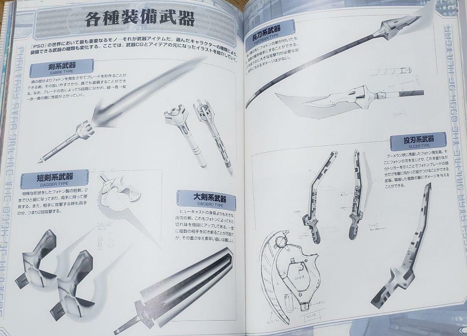 Phantasy Star Online Art Book Game Design Works Illustration Sega | eBay