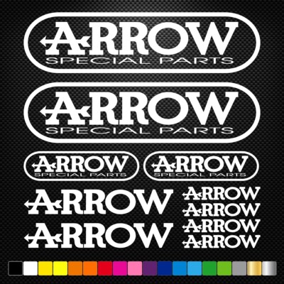 ARROW - 10 Decals Stickers Sponsors Car Bike Motorcycle Motocross MX ...