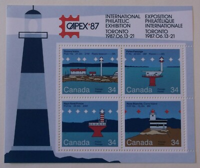 Canada Stamp 1066b MNH Cat $4.50 Lighthouse Topical Full Set | eBay